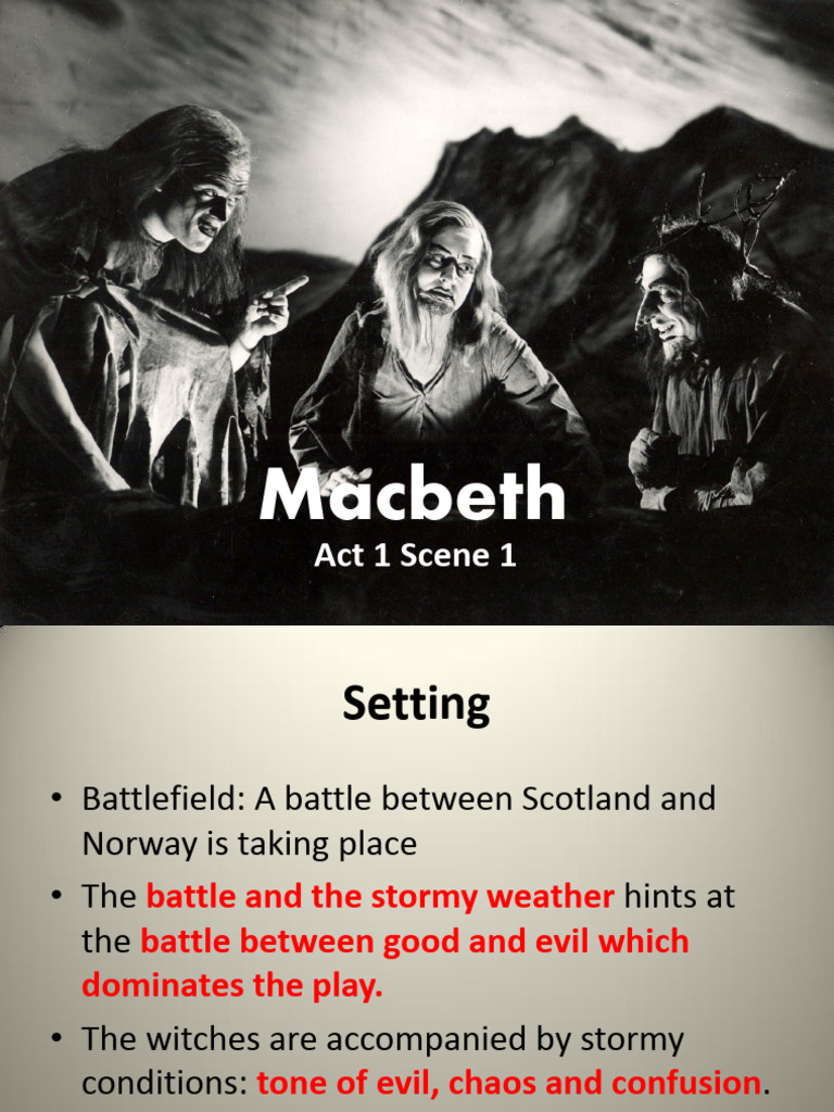 Macbeth Act 1 Scene 1 | PDF