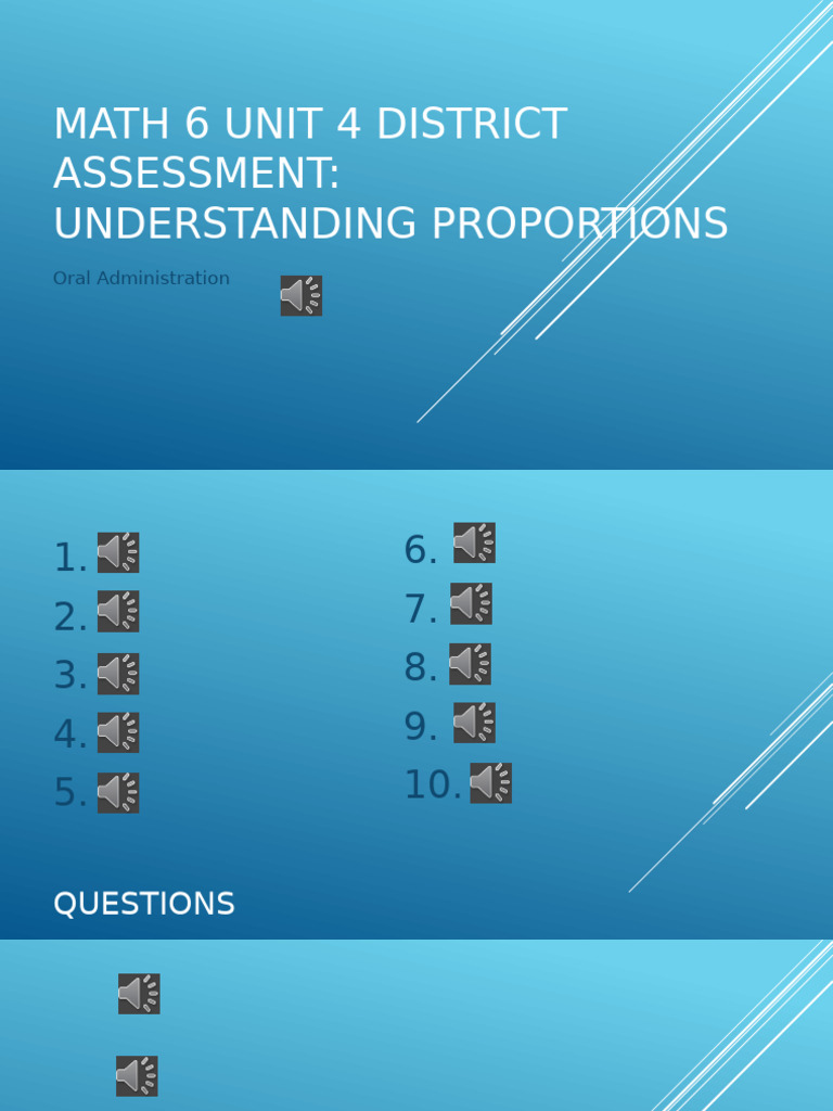 Math 6 Unit 4 District Assessment | PDF