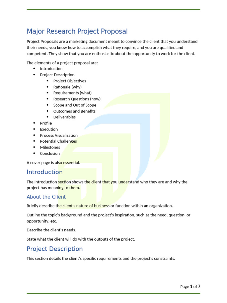 Comprehensive Project Proposal Guide | PDF | Risk | Communication