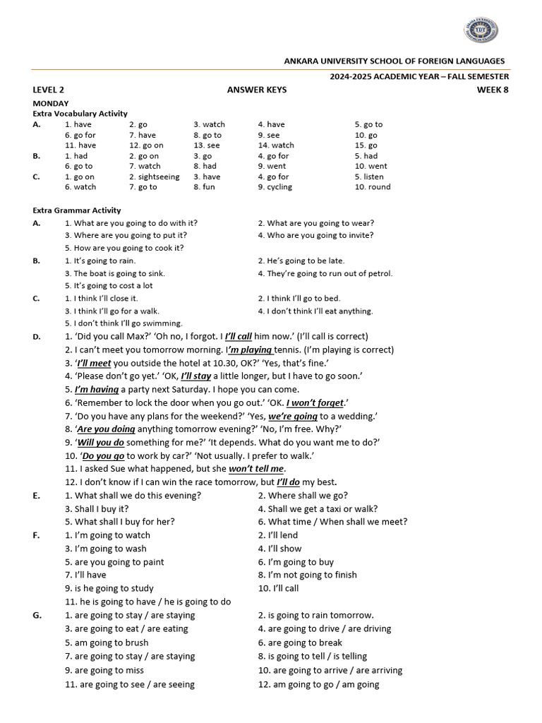 Vocabulary Power Plus Level 2 Answers | PDF | Meal | Lunch