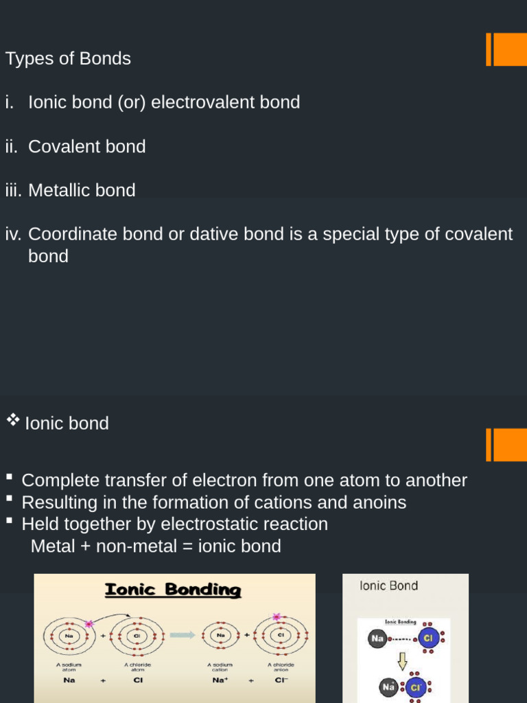Type of Bond | PDF | Chemical Bond | Ionic Bonding