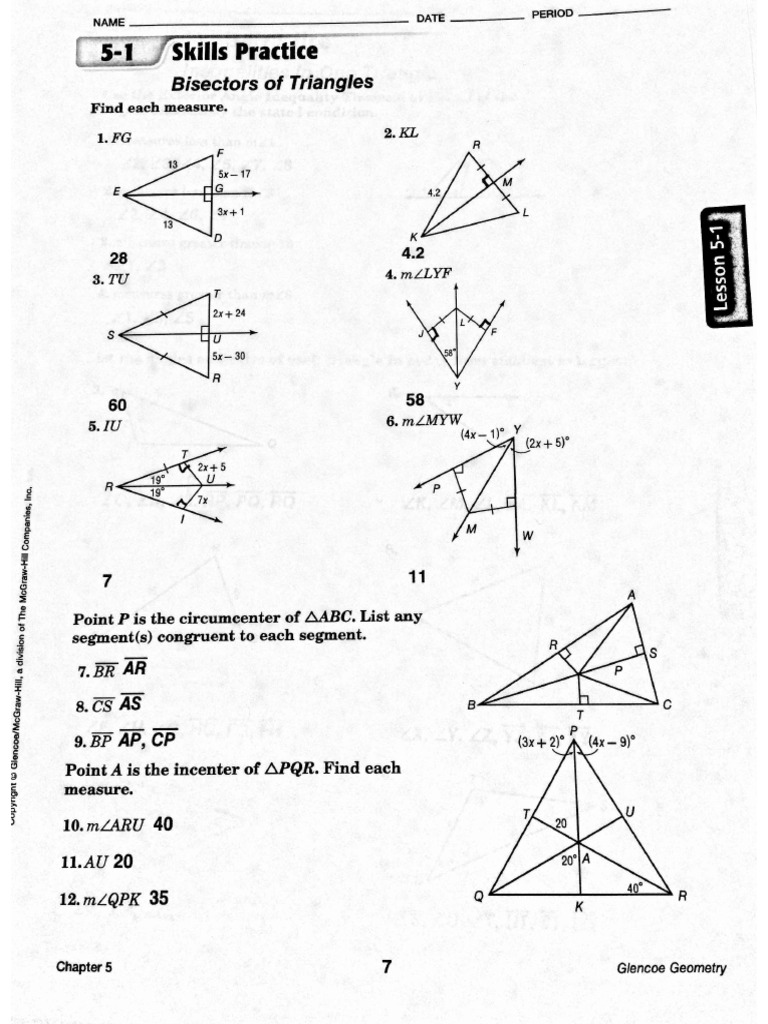 CH 5 1 3 Skill Practice Answers | PDF