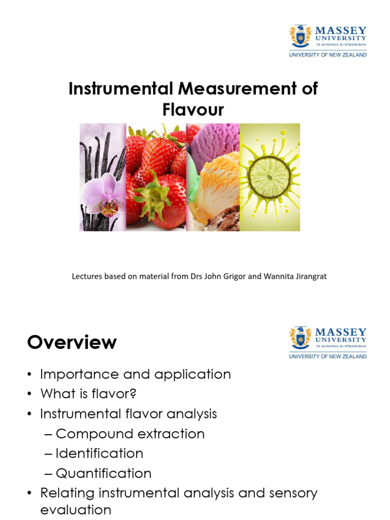 Instrumental Flavor Analysis Techniques | PDF | Gas Chromatography ...