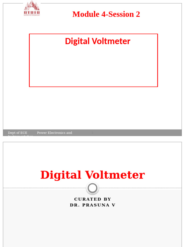 Ss42 PE Voltmeters | PDF | Power Electronics | Analog To Digital Converter