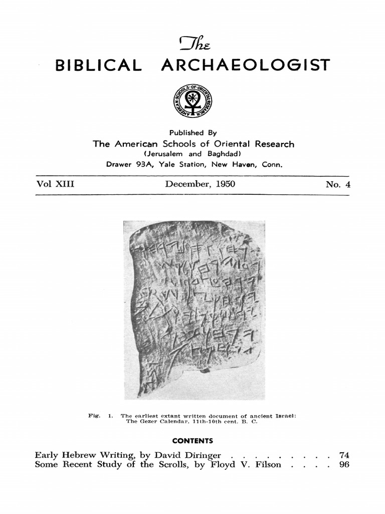 Early Hebrew Writing Insights | PDF | Hebrew Language | Bible