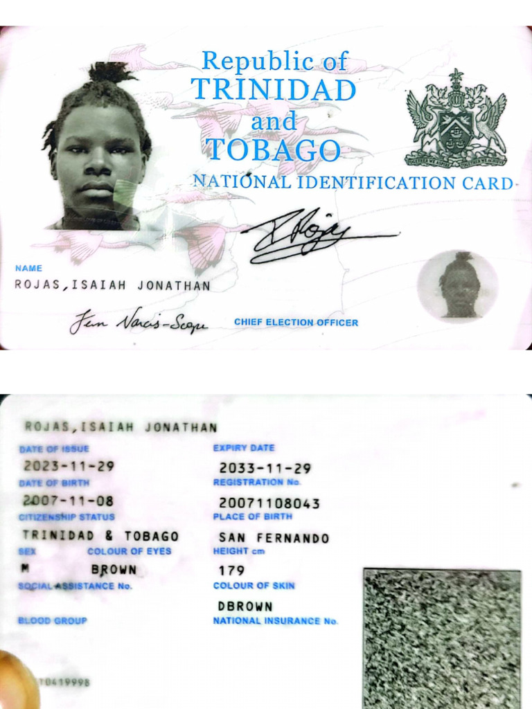 Isaiah Rojas ID | PDF
