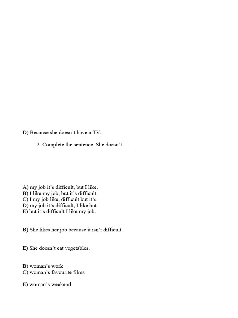 Elementary+Test+Version+3 3 | PDF | Syntax | Linguistics