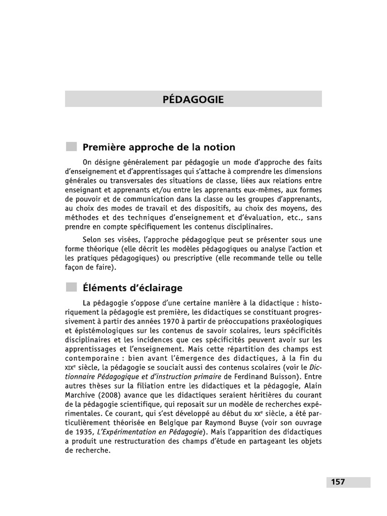 Pédagogie Pdf