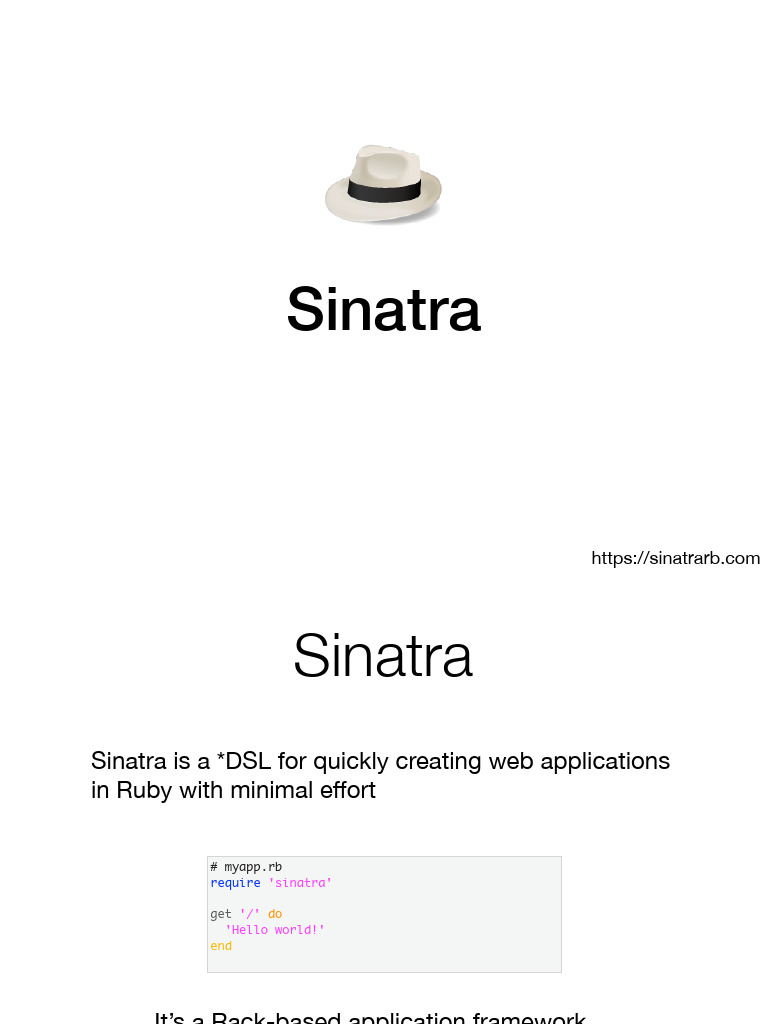 Sinatra | PDF | Internet Standards | Internet