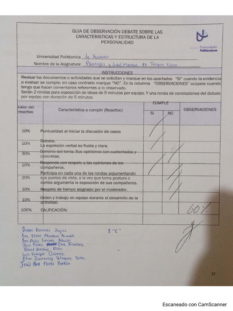 Psic. y Salud Mental en TF | PDF
