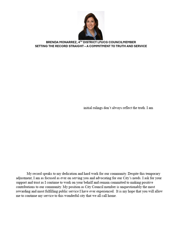 Brenda Monarrez Statement Oct 31 2024-4 | PDF | Truth | Judge
