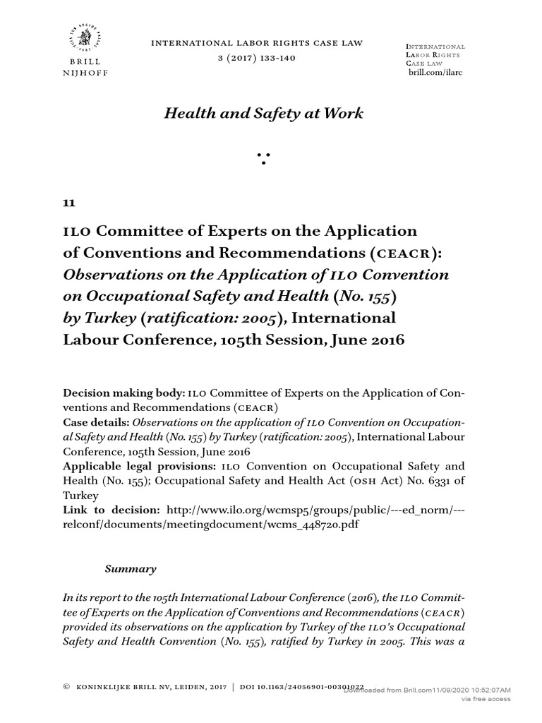 (International Labor Rights Case Law, Vol. 3, Issue 1) (2017) | PDF ...