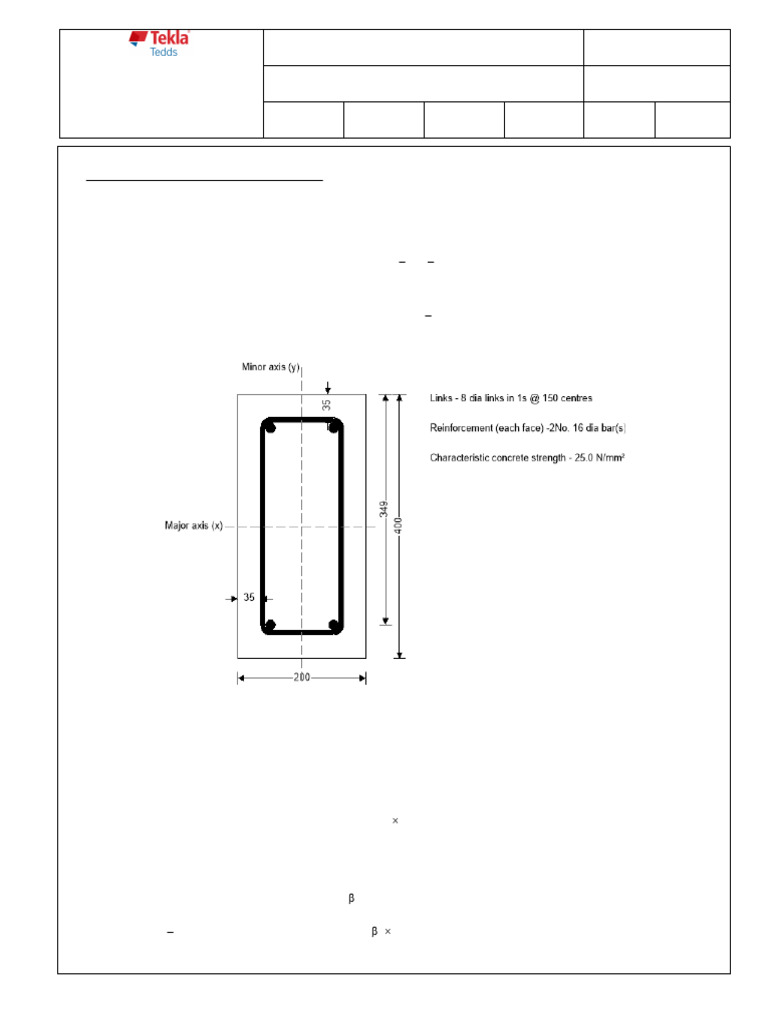 RC Column Design (BS8110) 200x400 Eugene | PDF | Structural Engineering ...