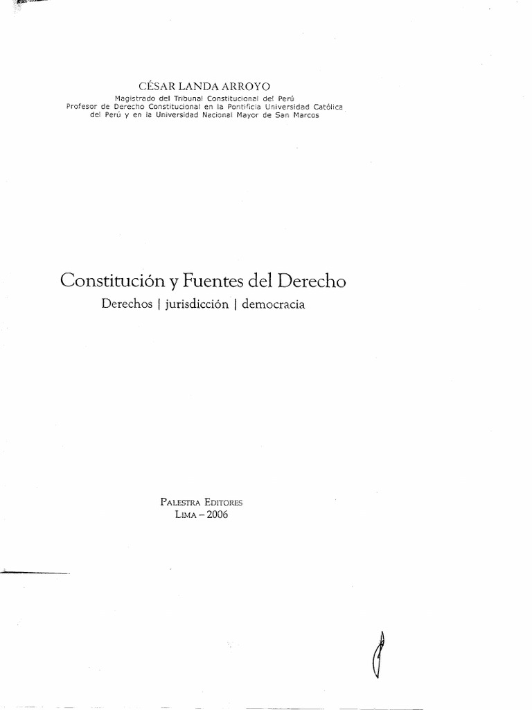 Dignidad - César Landa | PDF