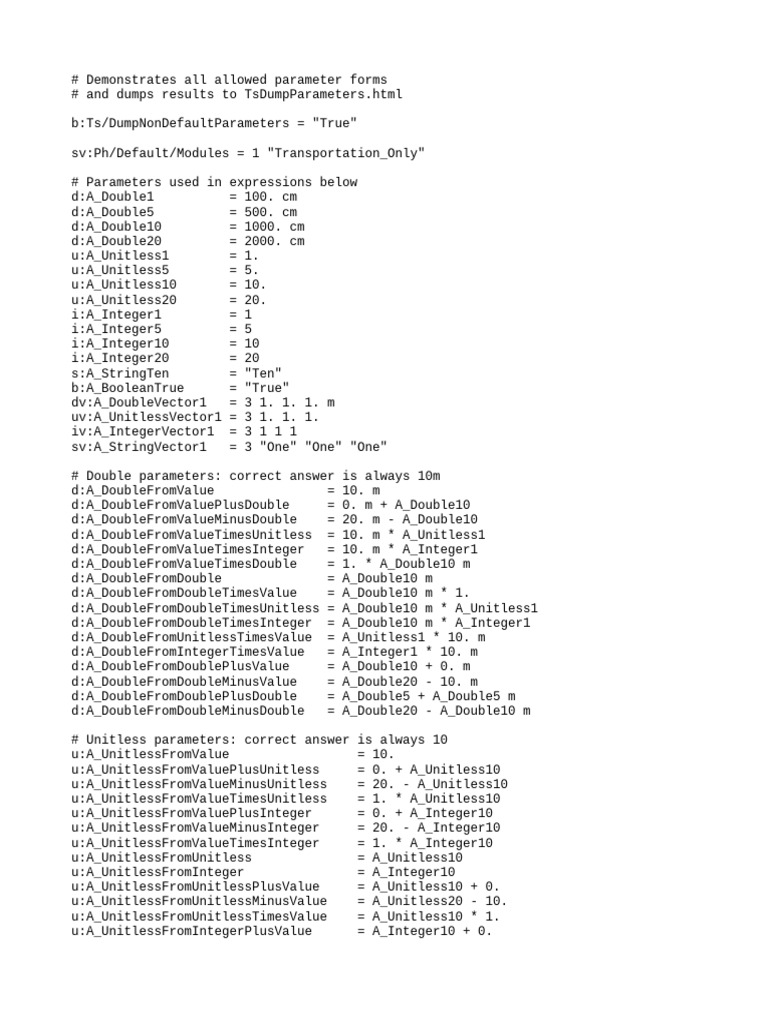 All Parameter Forms | PDF | Boolean Data Type | Computer Programming