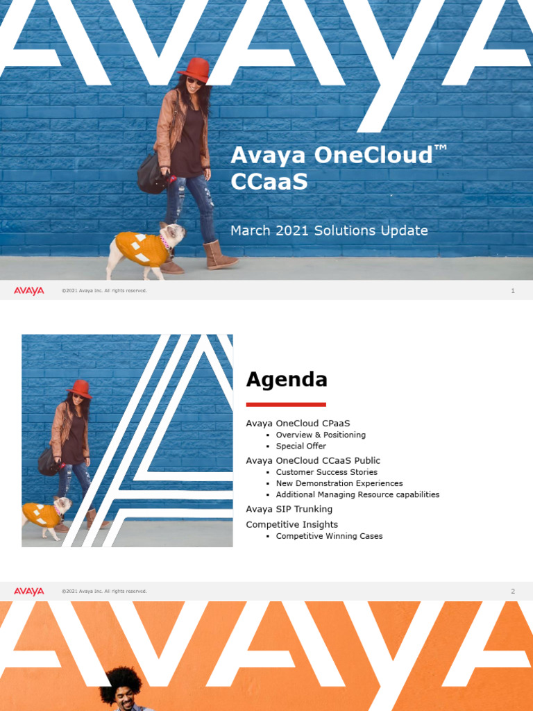 Avaya OneCloud - CCaS Portfolio | PDF | Call Centre | Business