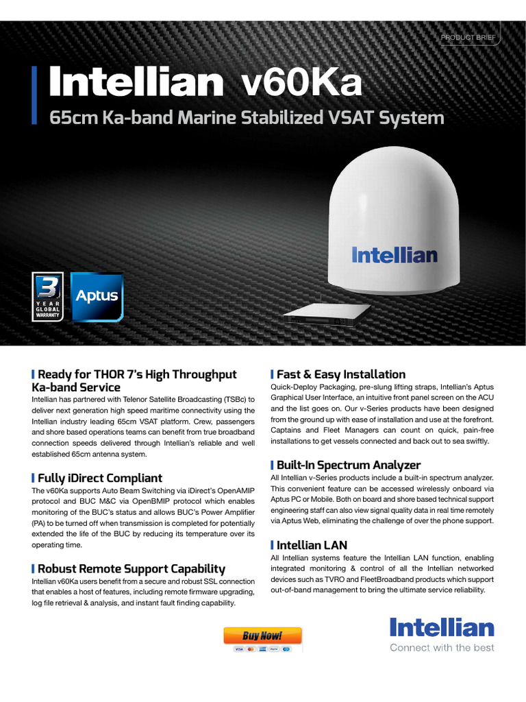 Intellian V60Ka Ka-Band Marine Stabilized VSAT System - Intellian-V60Ka ...