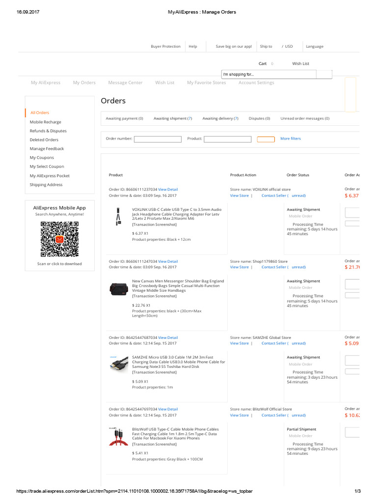 AliExpress Order Management Guide | PDF | Computing