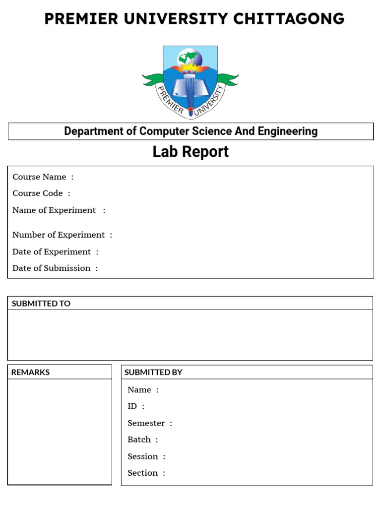 PUC CSE Rport Cover Page by Mnhaj | PDF | Computers