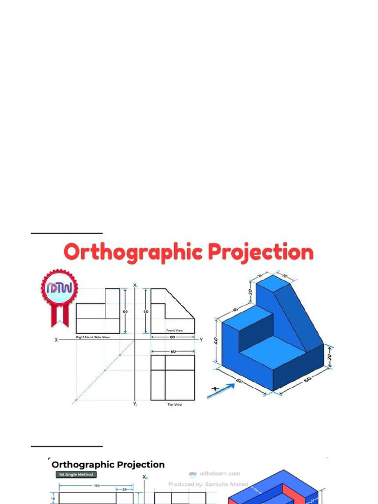 Orthographic Projections Example | PDF