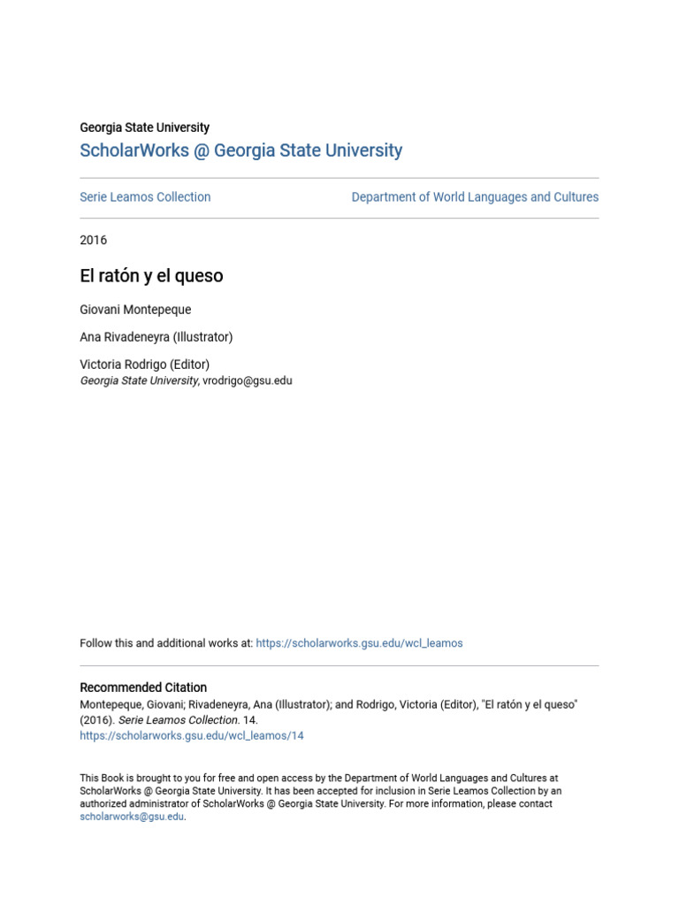 El ratуn y el queso | PDF | Social Science