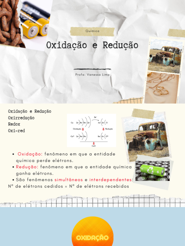 Oxidação e Redução | PDF | Redox | Moléculas