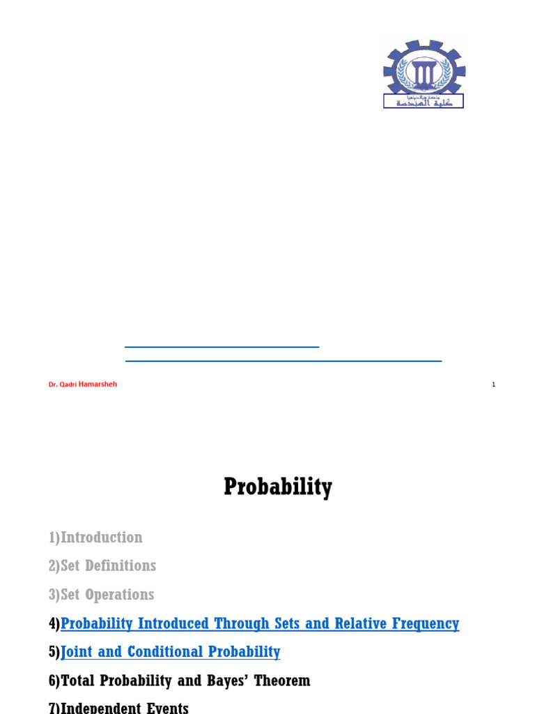 Probability for Engineering Students | PDF | Probability | Random Variable