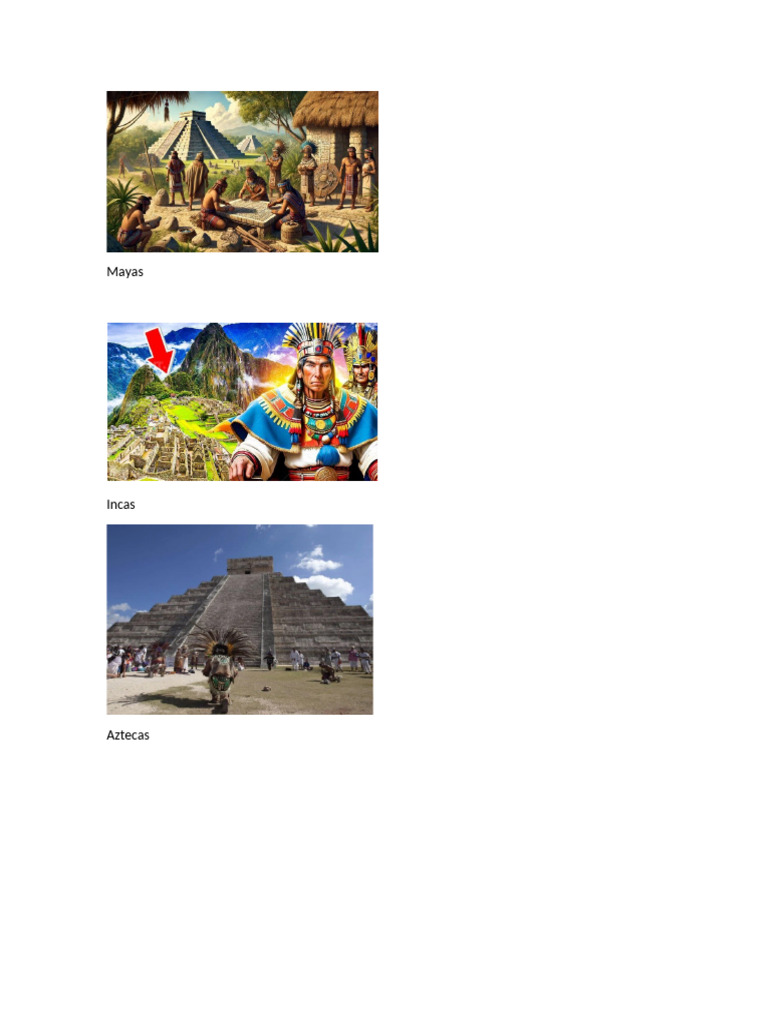 maya incas aztecas | PDF