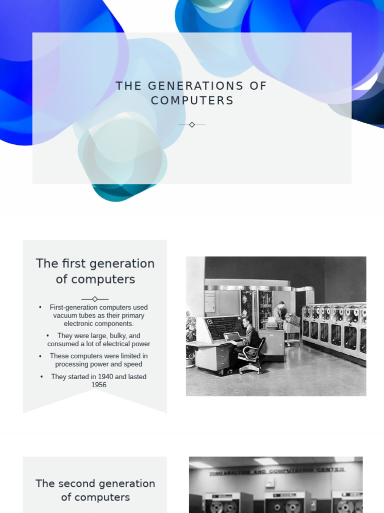 The Generations of Computers | PDF | Technology & Engineering