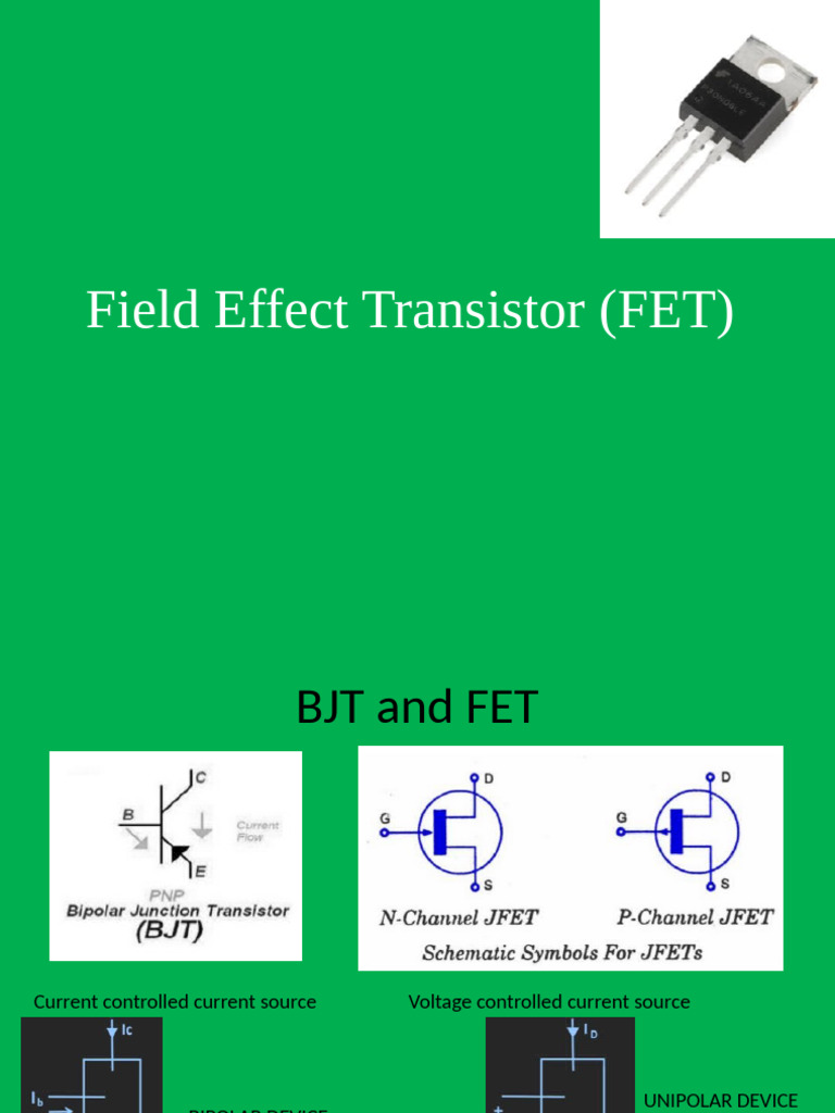 FET - Operation and Characterisitics | PDF | Field Effect Transistor ...