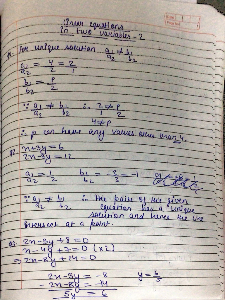 Aditi - Linear Equation - 2 | PDF