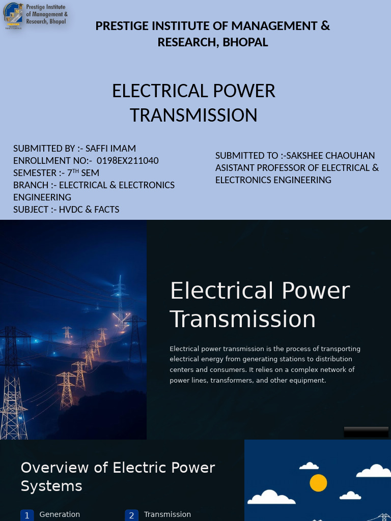 Electrical Power Transmission | PDF | Electric Power Transmission ...