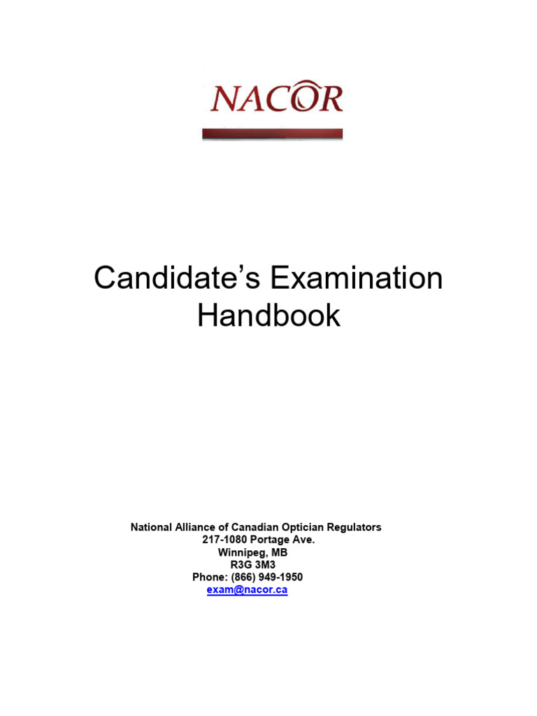 NACOR Exam Dates and Guidelines 2025 | PDF