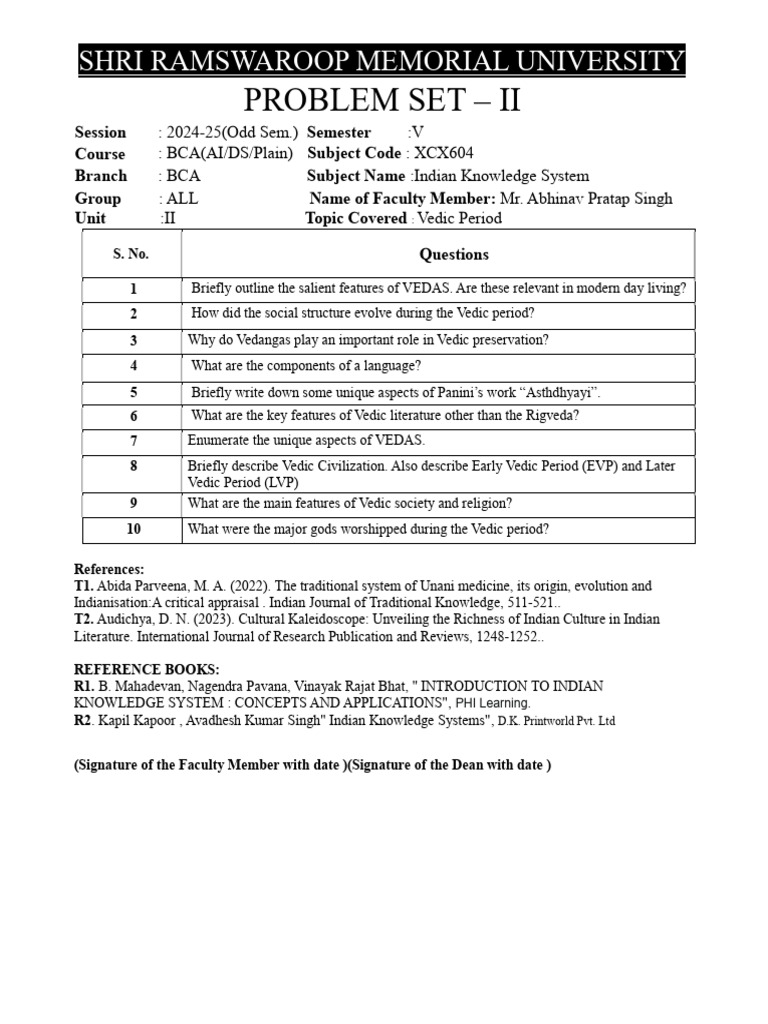 IKS Problem Set II | PDF