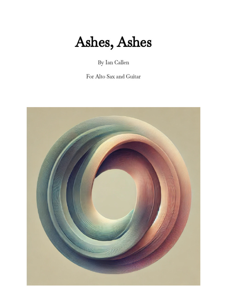 Ashes, Ashes_Callen | PDF | Musicology | Musical Forms