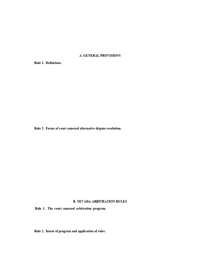 Rules Governing Alternative Dispute Resolution | PDF | Arbitration | Mediation