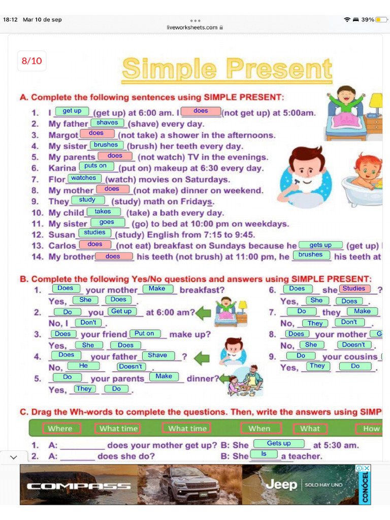 Present Simple | PDF