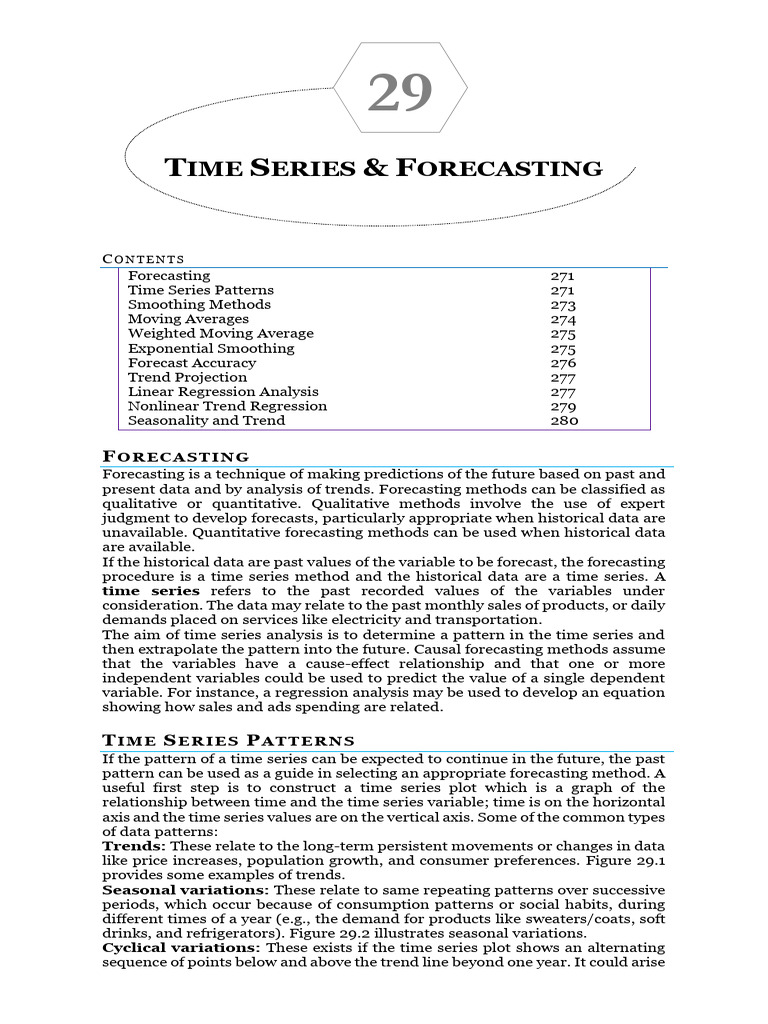 Time Series and Forecasting | PDF | Forecasting | Time Series