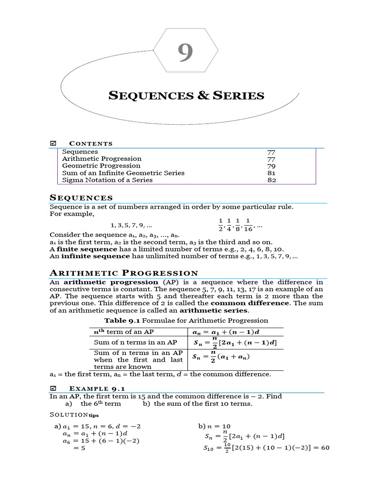 Series & Sequences | PDF | Sequence | Summation