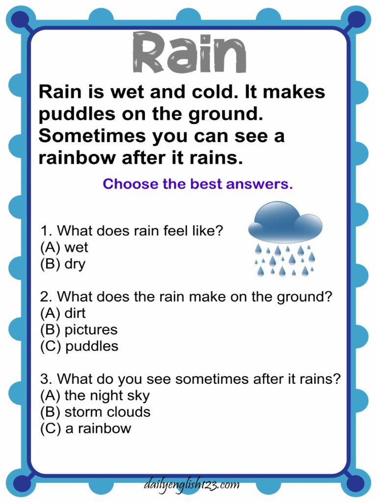 Reading Comprehension 7 | PDF