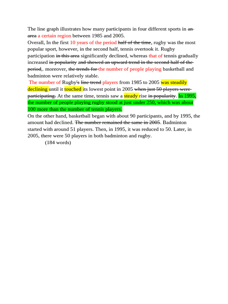 Line Graphs Children Playing Sports | PDF | Politics | Sports & Recreation