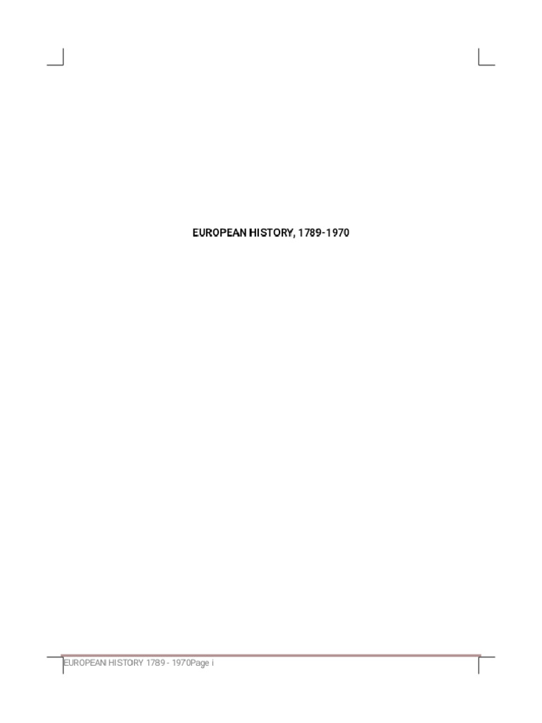 European History Notes - Phoenix | PDF