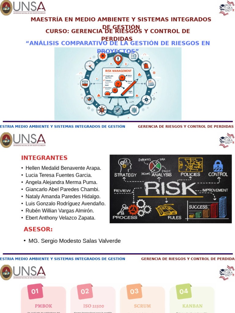 GRUPO3 ANALISIS COMPARATIVO RIESGO GRyCP | PDF | Lean Manufacturing | Gestión de proyectos