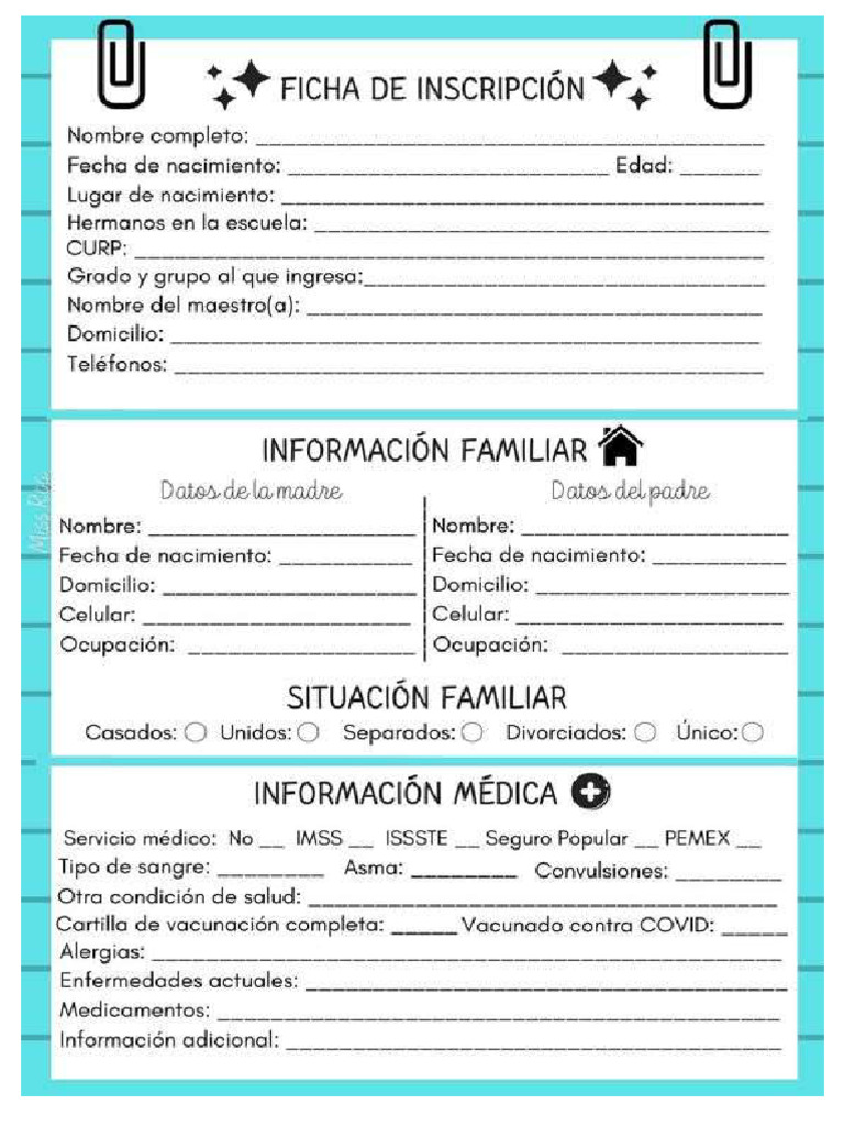 Ficha de Identificación | PDF