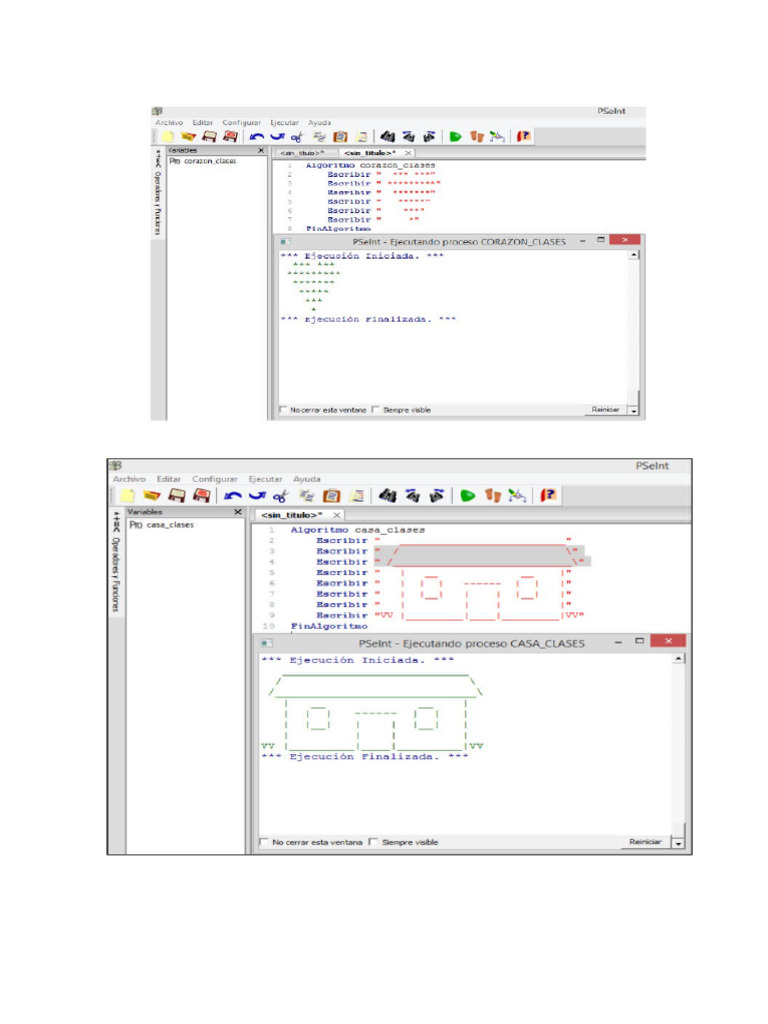Ejercicios Pseint | PDF