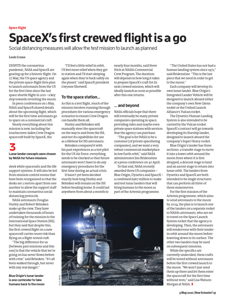 New Scientist Volume 246 Issue 3281 2020 (Doi 10.1016 - S0262-4079 (20) 30882-4) Crane, Leah ...