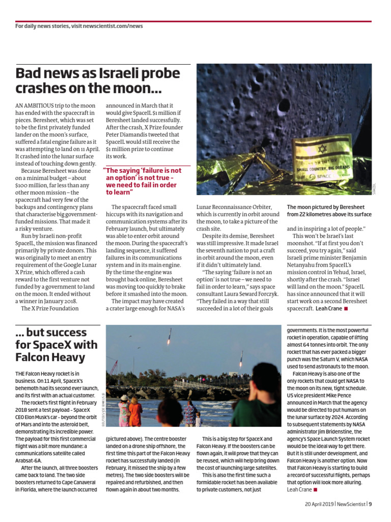 New Scientist Volume 242 Issue 3226 2019 (Doi 10.1016 - S0262-4079 (19) 30671-2) Crane, Leah ...