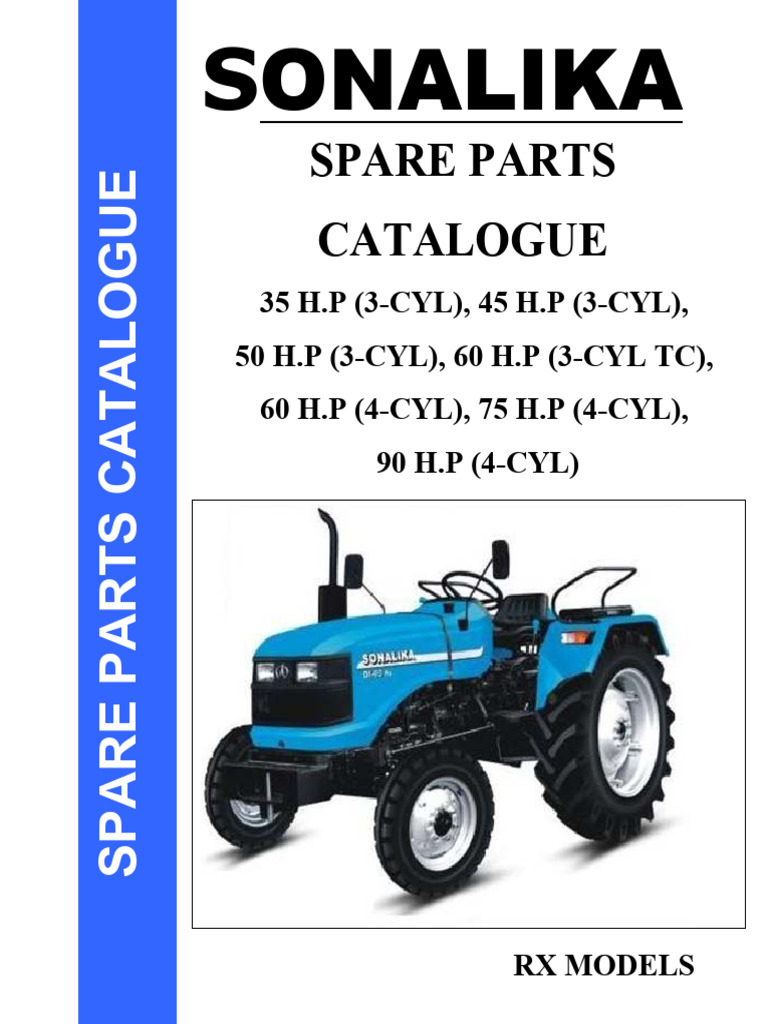 Sonalika Tractor Spare Parts Catalogue | PDF | Screw | Steering