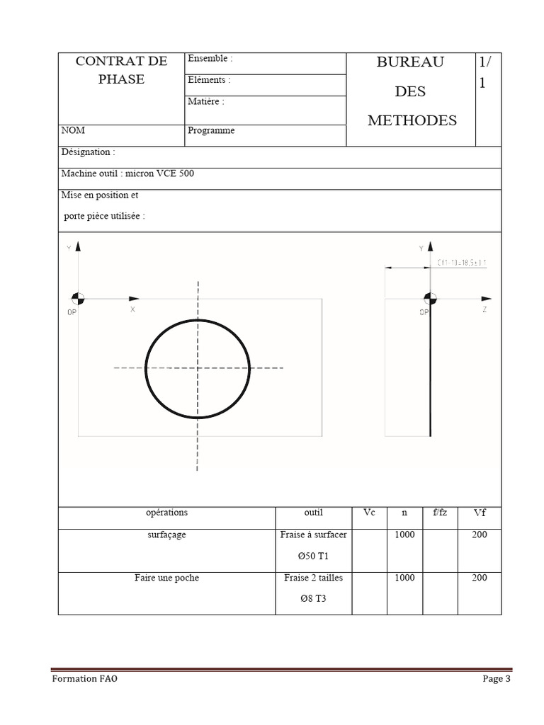 2 Gamme de Fabrication | PDF