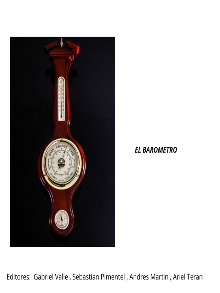 El Barometro (Completo) . | PDF | Vacío | Pascal (Unidad)